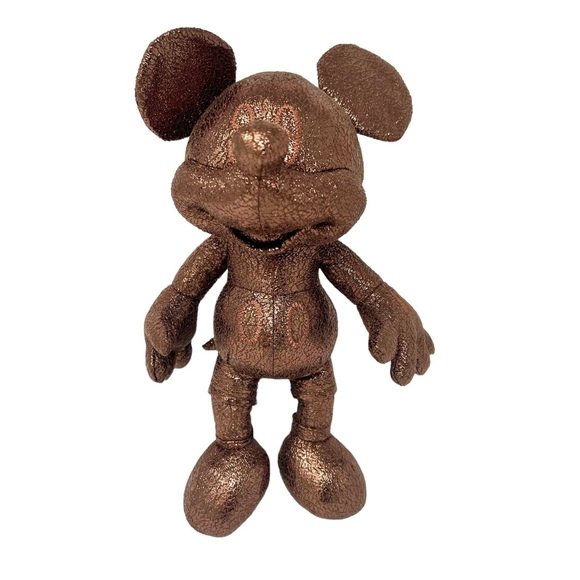 Disney | Toys | Nwt Disney Store Bronze Metallic Mickey Mouse Plush ...